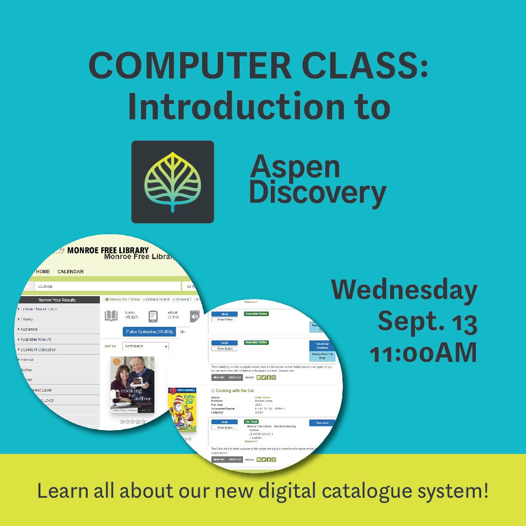 StoryFaces > Monroe Free Library > Events